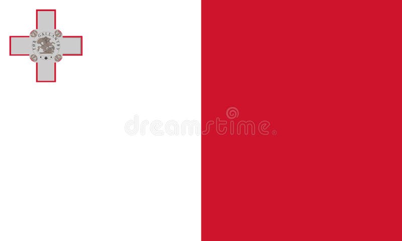 National Flag Malta stock vector. Illustration of malta - 121715182