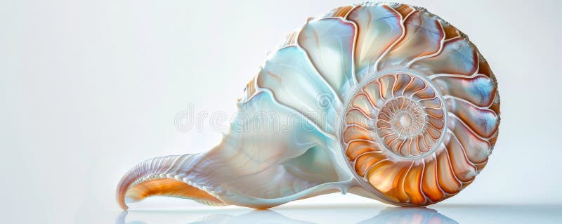 A Detailed Illustration of a Nautilus Shell, Showcasing Its Natural ...