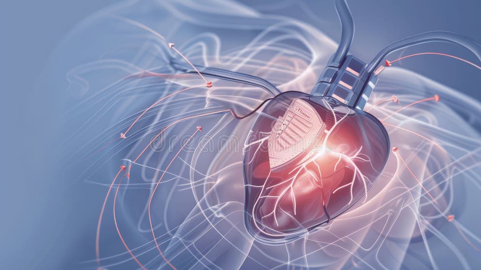 Detailed Illustration of Pacemaker Function for Arrhythmia Treatment in ...