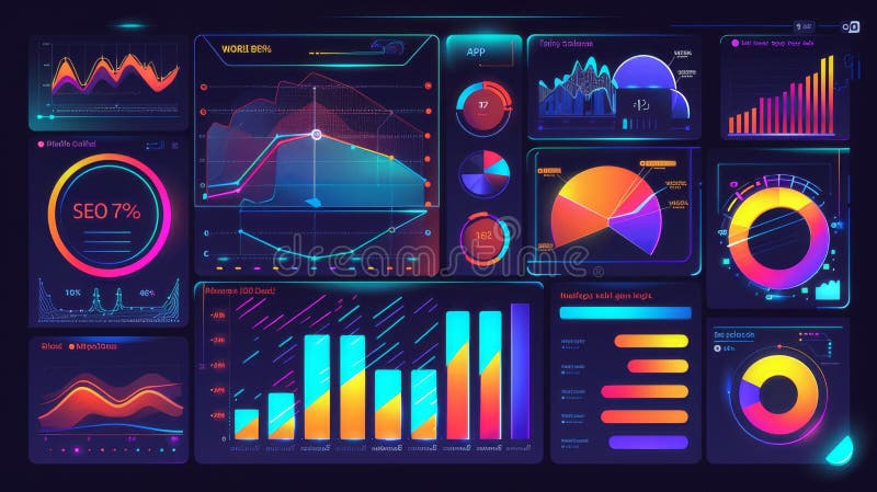 Modern SEO Dashboard: Visualizing Key Metrics for Website Performanc ...