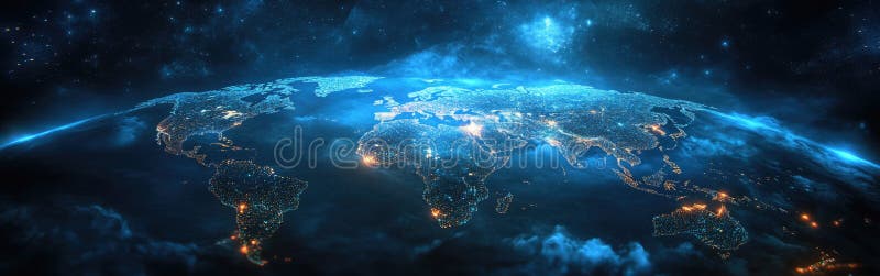 A Detailed Illustration Showcases a Vibrant World Map, Emphasizing ...