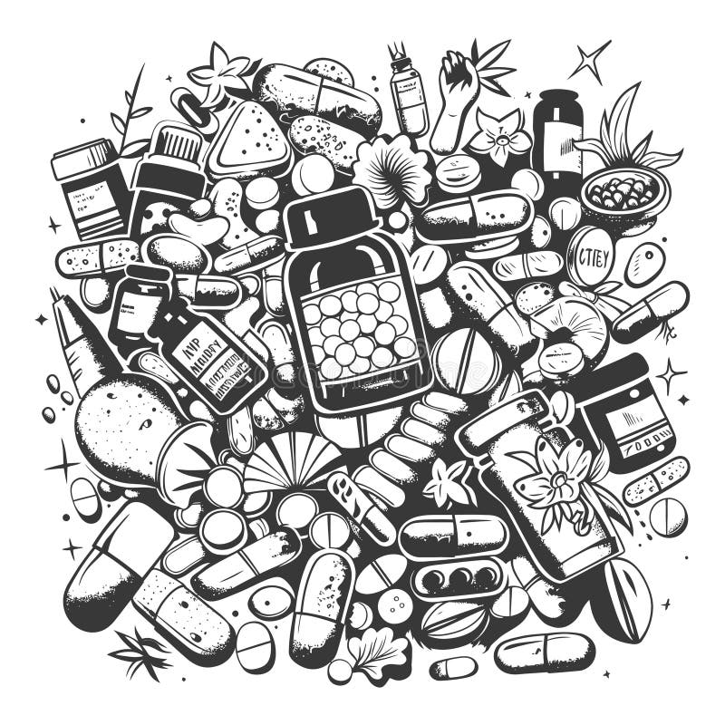 A Comprehensive Collection of Medicine and Pills, Capsules, and Tablets ...