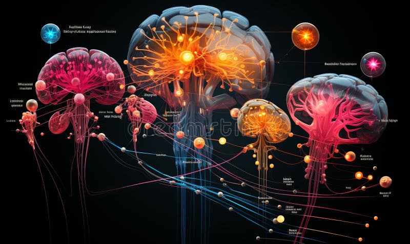 Diagram of the Human Brain Structure and Functions Stock Photo - Image ... Diagram of the Human Brain Structure and Functions Stock Photo - Image ...