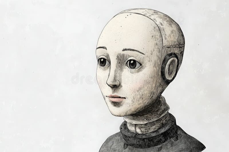 Artistic Depiction of a Humanoid Robot with an Expressive Face and ...
