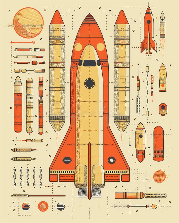 Space Shuttle Texture Orange