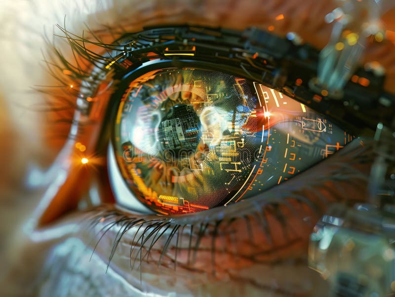 Detailed Image of a Bionic Eye with Zoom Capabilities Showcasing ...