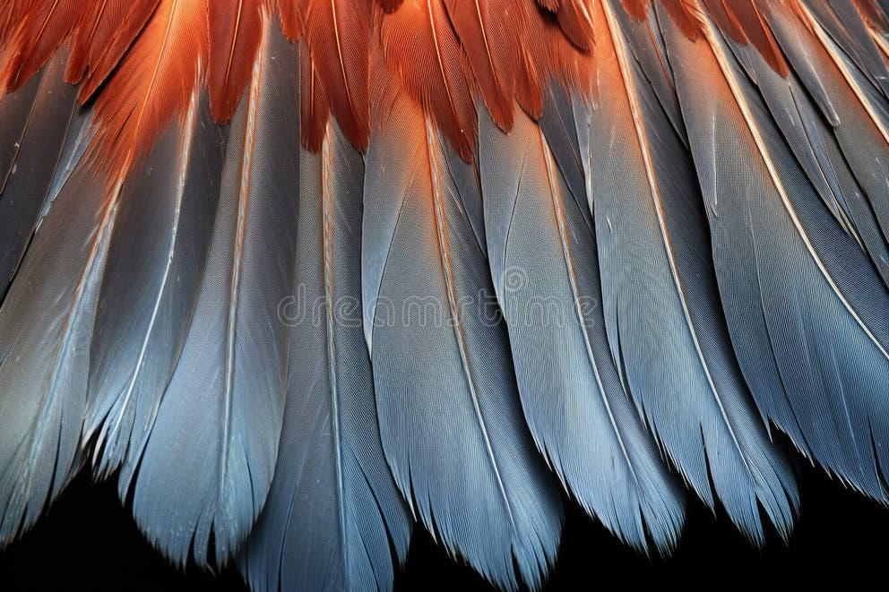 Detailed Image of a Birds Wing Spread Out Stock Photo - Image of beauty ...