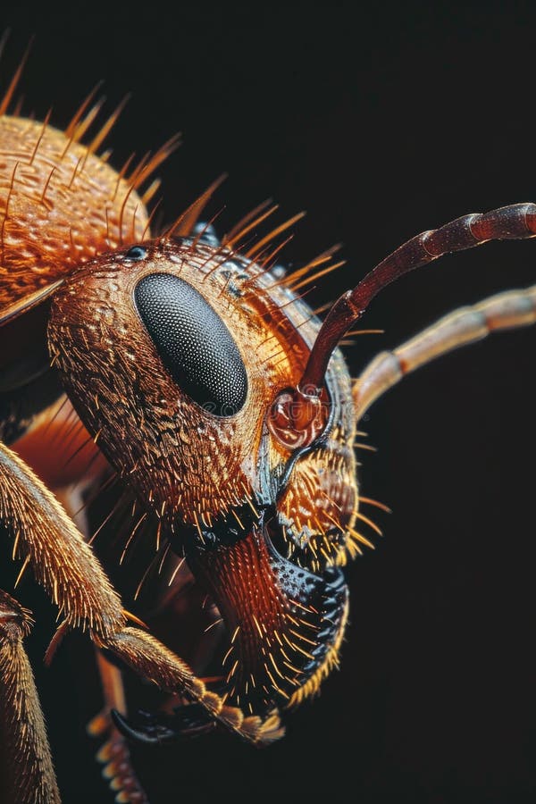 A Detailed Image of a Bug S Facial Features, Suitable for Scientific or ...