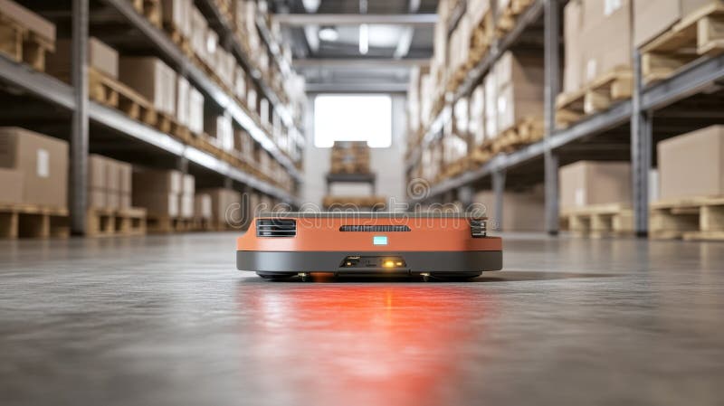 A Detailed Image Capturing the Interface of an Automated Guided Vehicle ...