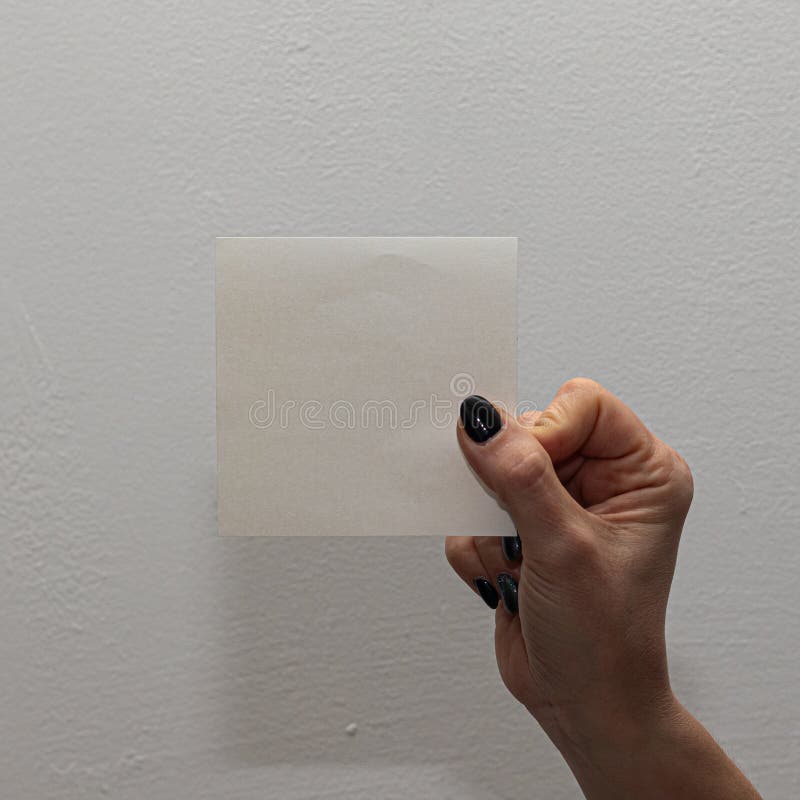 Woman S Hand Presenting a Translucent Piece of Paper, Perfect for ...