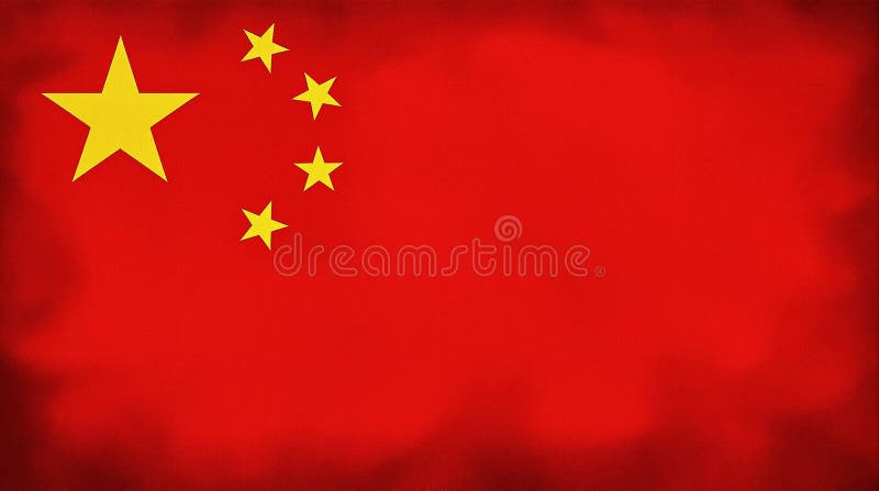 Detailed Image of the Chinese National Flag Stock Illustration ...