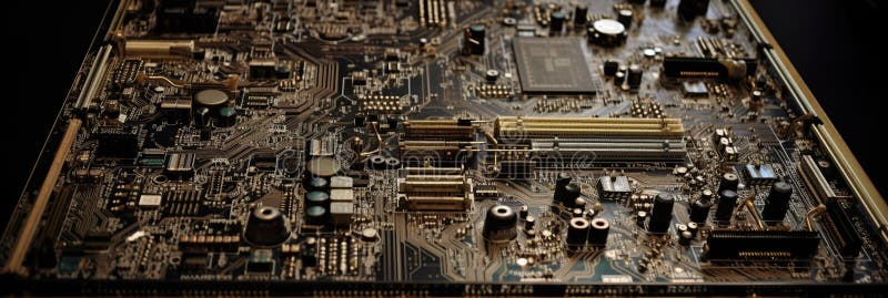 A Detailed Image of a Circuit Board, with Its Intricate Network of ...