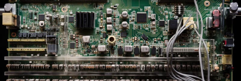 A Detailed Image of a Circuit Board, with Its Intricate Network of ...
