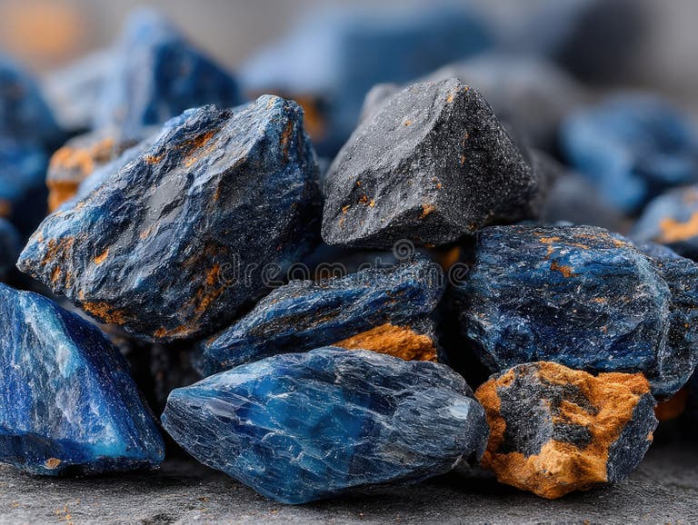 A Detailed Image of Cobalt Ore Samples Stock Image - Image of samples ...