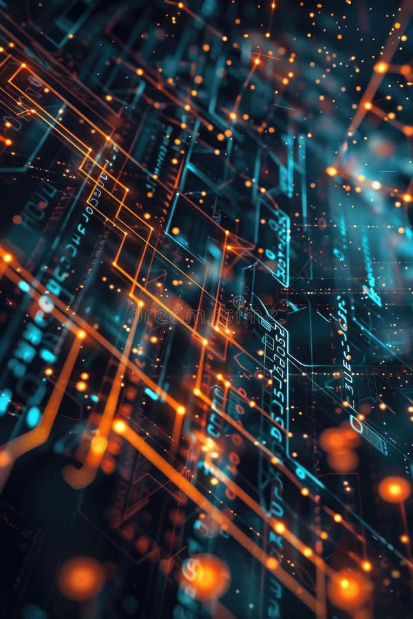 A Detailed Image of a Computer Circuit Board Components and Wiring ...