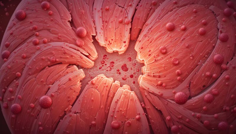 Cellular Structure Visualization Stock Illustration - Illustration of ...