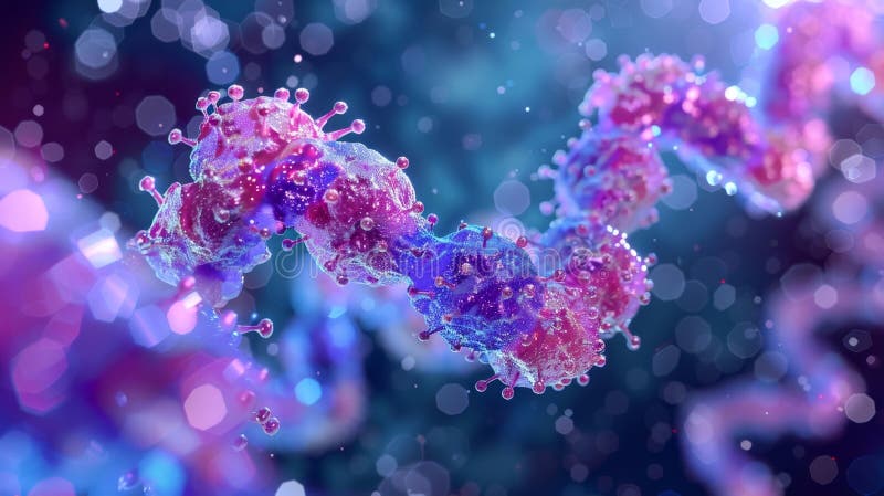 Detailed Image of a Dopamine Receptor Protein Structure Revealing the ...