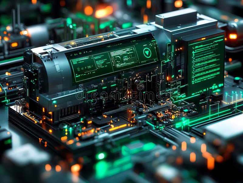 Chips Integrated into System Wafer Semiconductor Manufacturing Stock ...