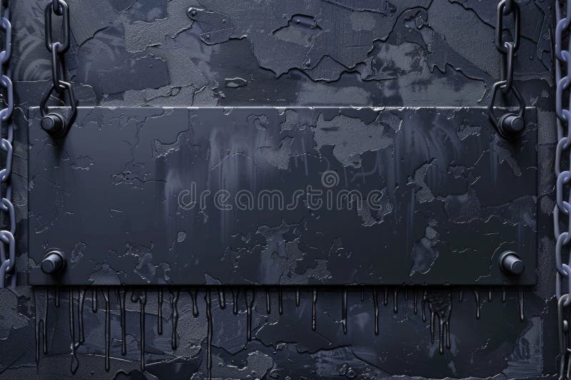 A Detailed Image of a Metal Plate with Chains, Suitable for Industrial ...