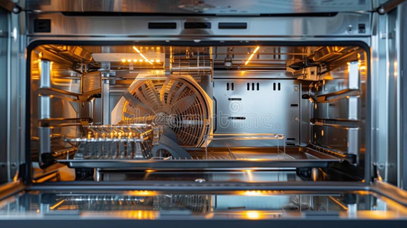 Detailed Image of the Microwaves Internal Mechanism Showcasing the ...