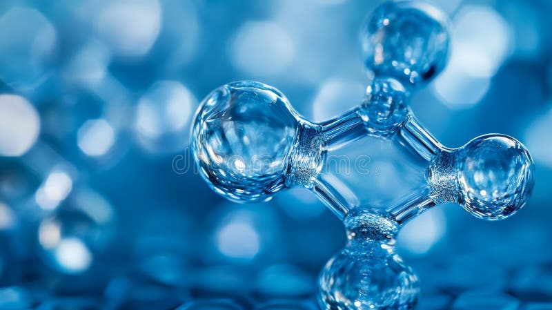 A Detailed Image of a Molecular Structure, Highlighting Interconnected ...