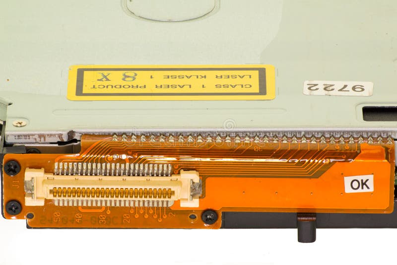 Detailed Image of Old Cd-rom Drive Stock Photo - Image of white, drive ...