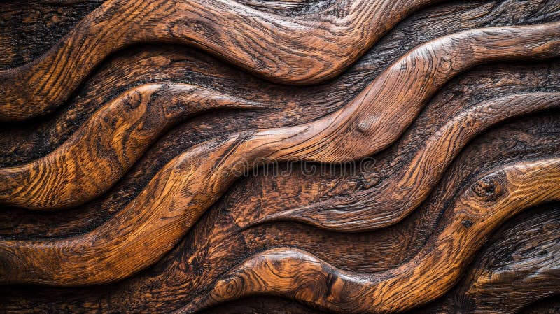 A Detailed Image of a Polished Timber Surface in Rich Brown Tones ...