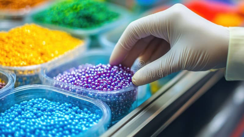 Detailed Image of a Quality Control Technician Selecting Raw Materials ...