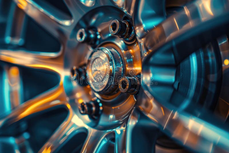 A Detailed Image of a Shiny Wheel, Suitable for Use in Automotive or ...