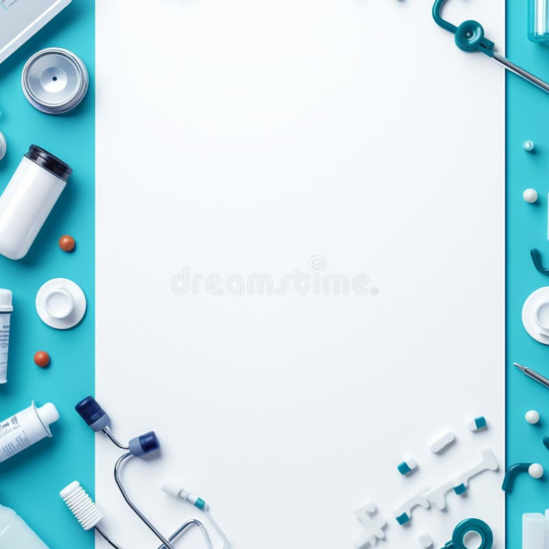 Sterile Medical Tools on a Clean Surface. Stock Illustration ...