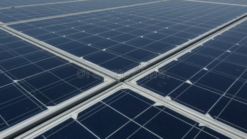Solar Panel Array Close-Up stock illustration. Illustration of stadium ...