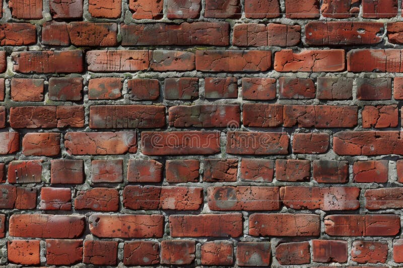 Textured Red Brick Wall Display Stock Illustration - Illustration of ...