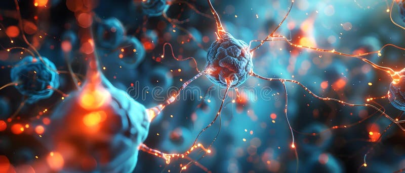 A Detailed Image Showing a Neurological Map with Highlighted Areas ...