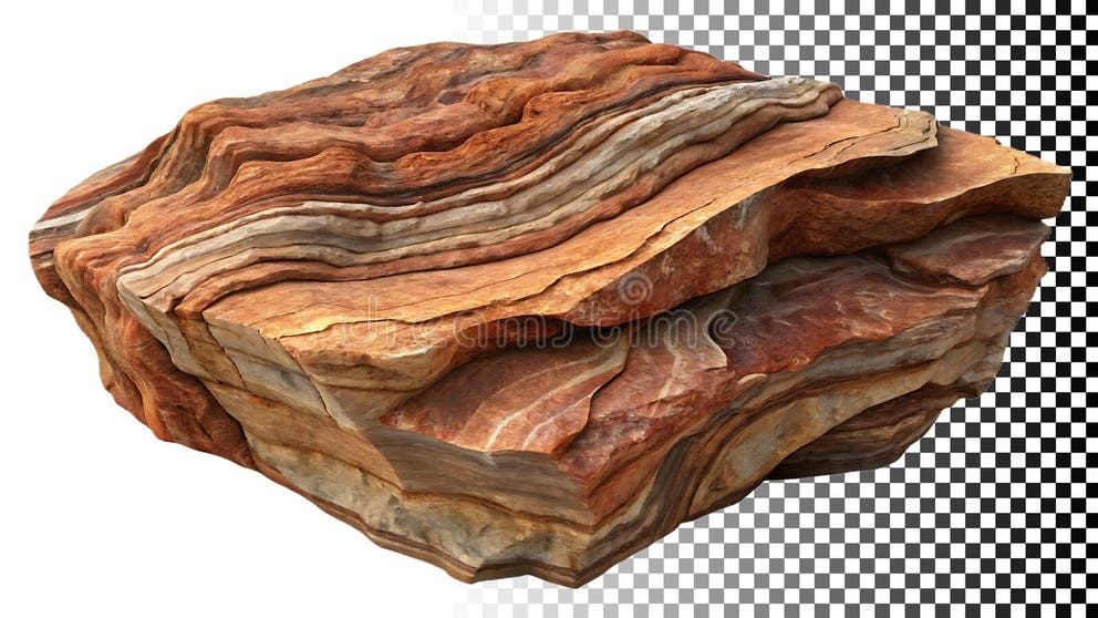 Detailed Single Large Textured Rock Element, Natural Stone Shape Png ...