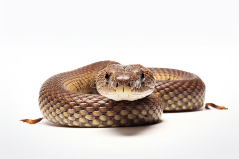 A Detailed Image of a Snake on a Plain White Background. Perfect for ...