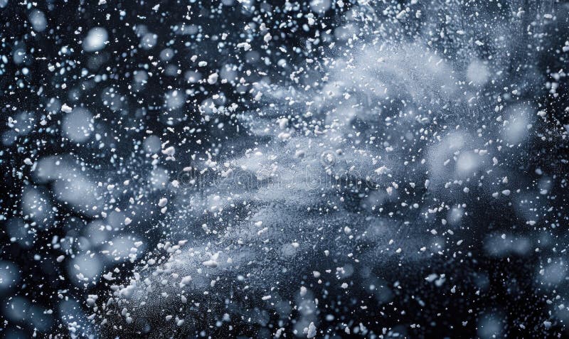 Detailed Image of Snow Scattering, Icy Crystals Closeup Stock Photo ...