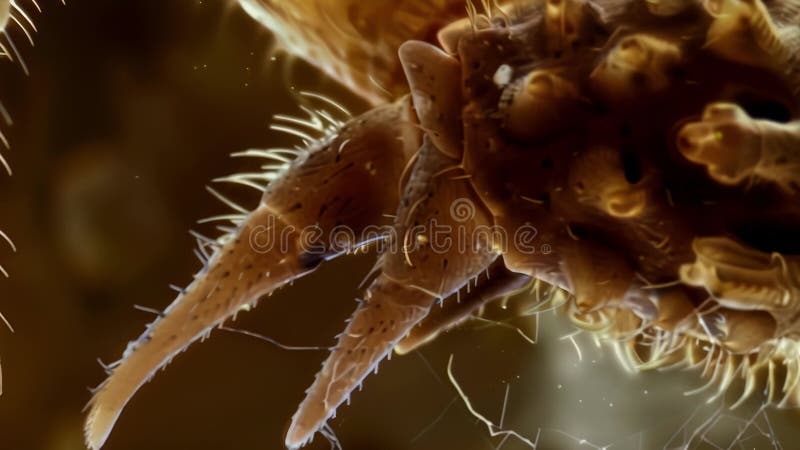 Detailed Image of a Spider Fang Seen Under a Microscope Showcasing Its ...