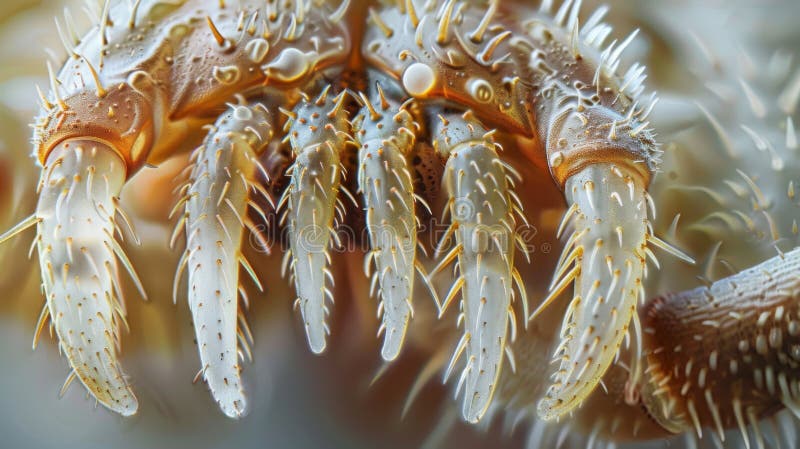 Detailed Image of a Spider Fang Seen Under a Microscope Showcasing Its ...