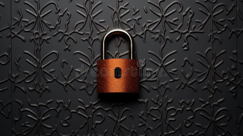 Detailed Image of Sturdy Padlock for Security Symbol Stock Illustration ...
