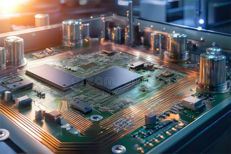 Detailed Image of Surface Mounting Technology (SMT) Components Like ...