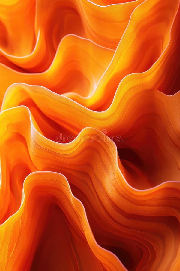 Close-up of orange fabric stock illustration. Illustration of texture ...