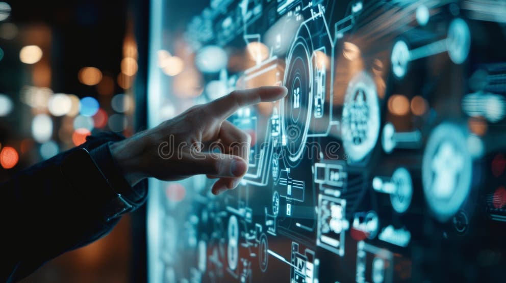 A Detailed Image of the Touch Controls on a Smart Glass Showing the ...