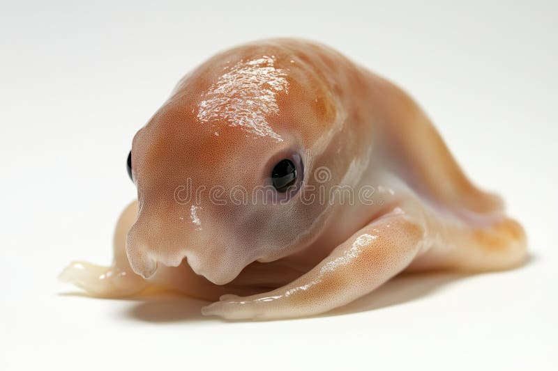 Close-Up of a Unique Tadpole with Translucent Skin and Distinctive ...