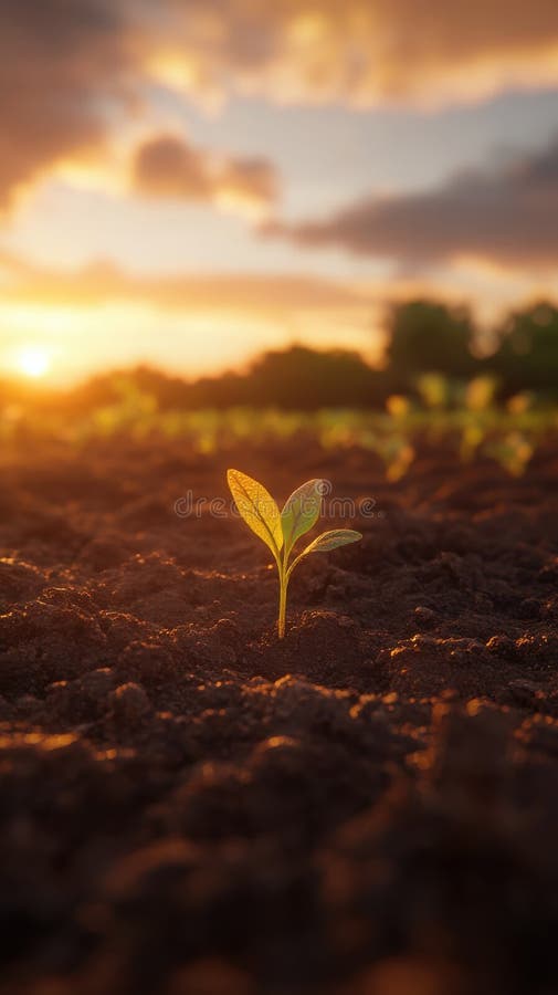 A Detailed Image of a Vegetable Patch Being Watered with Drip ...