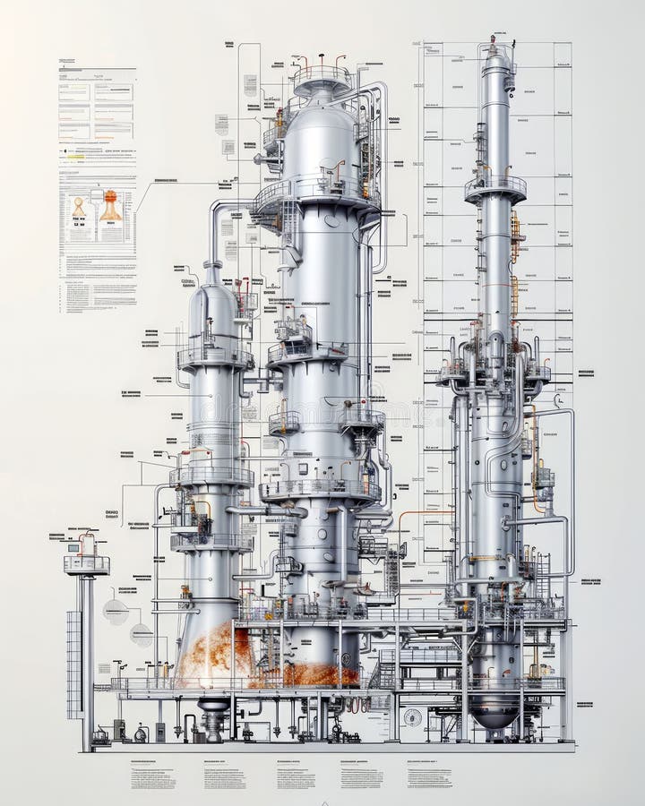 Petrochemical Plant Layout Stock Illustrations – 50 Petrochemical Plant ...