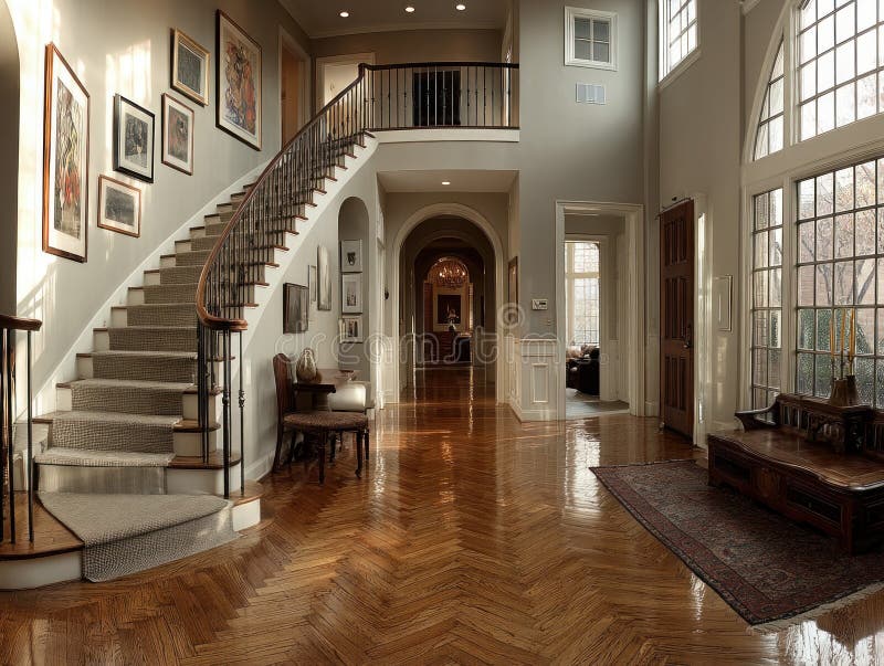 Detailed Interior Design Plans for a Residential Project Stock Photo ...