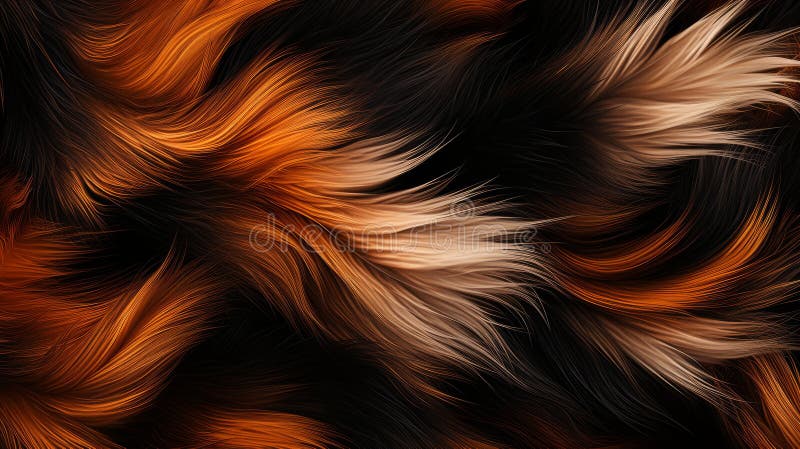 Detailed and Intricate Abstract Fur Design Stock Illustration ...