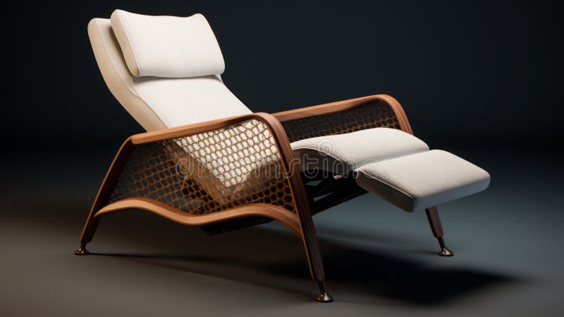 Detailed and Intricate Lounge Chair with Ergonomic Design Stock Image ...