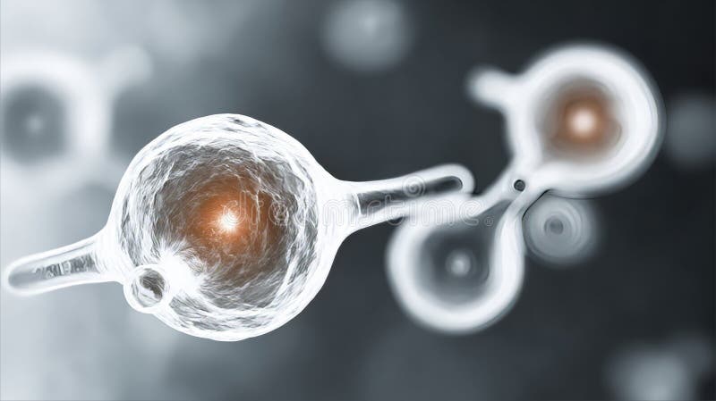 Detailed and Intricate Microscopic Image of Neuron Anatomy and Cell Structures in 3D Rendering ...