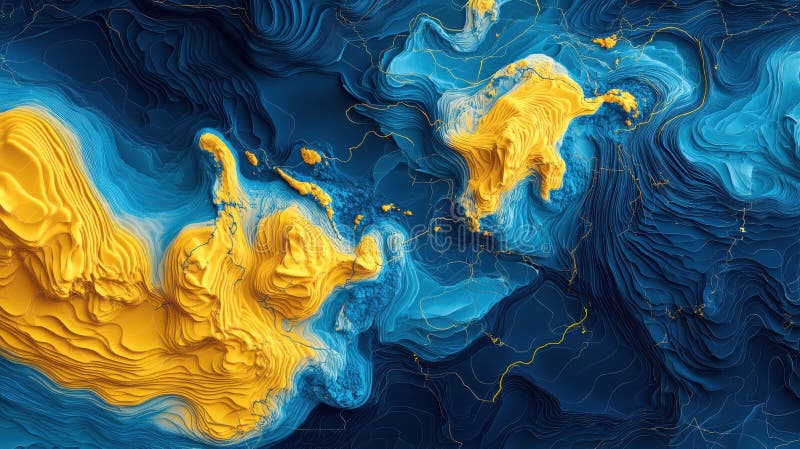 Detailed Isobaric Wind Pressure Map, Scientific Climate Study ...